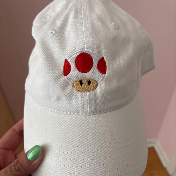 Toadette Embroidered Cap Mario Cap Dad Cap Halloween Costumes ...