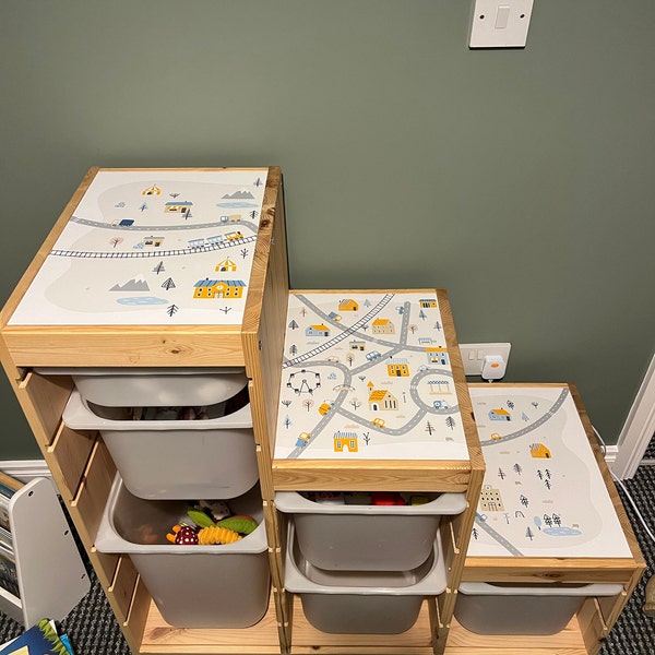 Storage Stickers, Storage Decals, Decals Trofast, Pastel Trofast Decal ...