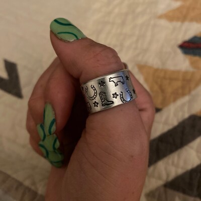 Rodeo Rings, Wrap Rings, Cow, Cowboys, Steers, Cactus, Kick Rocks ...