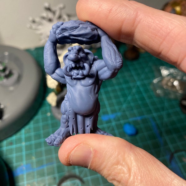 Cave Troll 3D Printed Resin Miniature | Tabletop Role Playing ...
