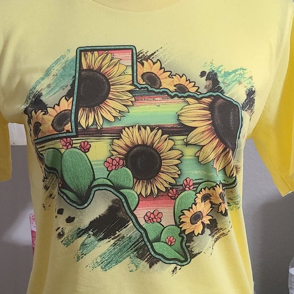 Serape Texas Sunflower Flag, Texas , Sunflower, Western Cactus, Serape ...