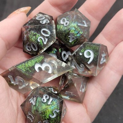 From Mold to Masterpiece Unfinished Dice Sets for DIY Polishing Raw ...