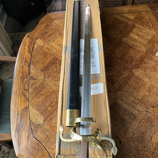 Handmade Afro Sword, Classic Samurai Tachi Sword Real Martial Art Sword ...