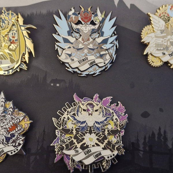 FFXIV Ultimate Themed Enamel Pins - Etsy