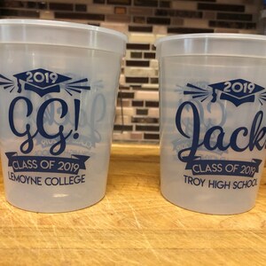 Graduation Cups, Congrats Grad, Personalized Stadium Cups, Custom Party ...