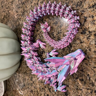 Crystal Dragon Cinderwing3d, STL File for 3D Printing,, STL Print Files ...