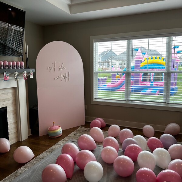 Chiara Arch Backdrop Ripple Wedding Decoration Open Rainbow Arch ...