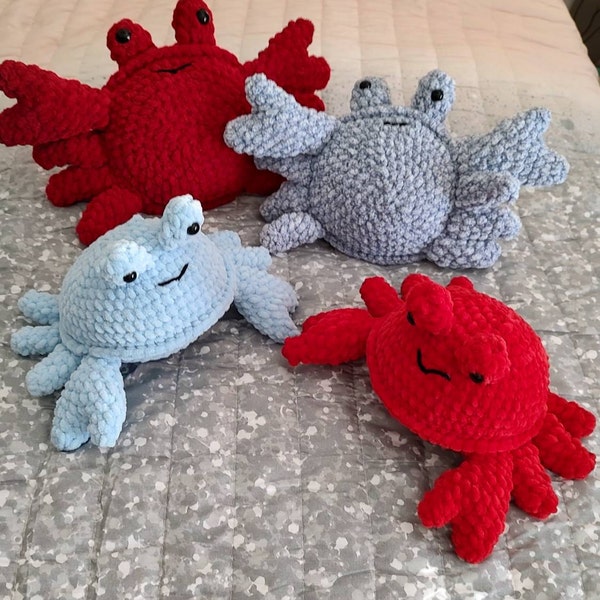 NO-SEW Crab Plush Crochet PATTERN - Etsy