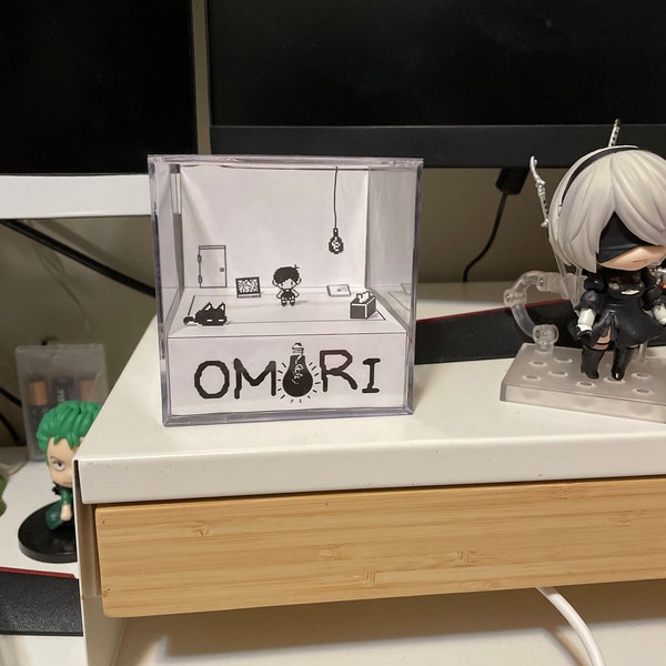 Omori White Space Cube - DIY Diorama Cube Papercraft Shadowbox - Omori ...