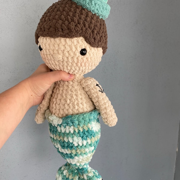 The Original Merboys Amigurumi Pattern, Crochet Merboy Plushie Pattern ...