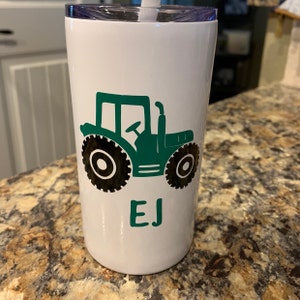 Kids Tractor Cup / Kids Tractor Tumbler / Tractor Cup / Boys Tractor ...