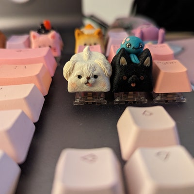 Chocolate Chips Dog Artisan Keycap Artisan Key Cap Cute Keycap Kawaii ...