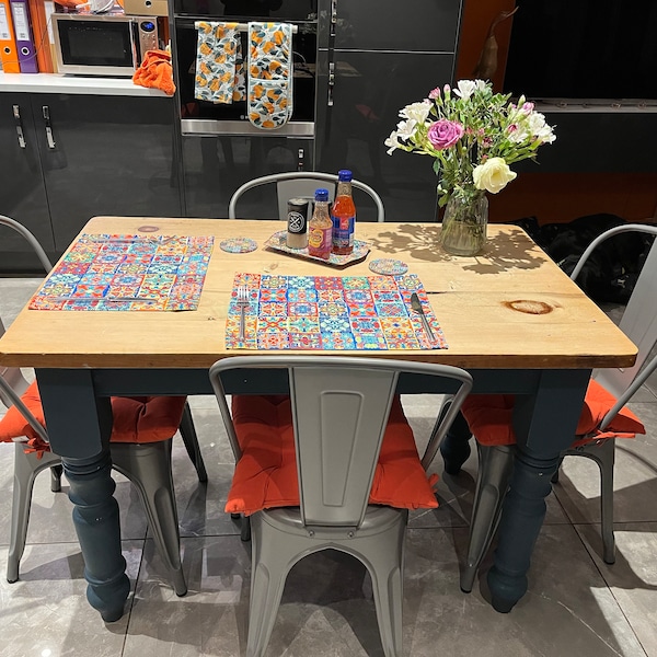 Mediterranean Style Placemats | Placemats Set of 2, 4, 6 | Placemats ...