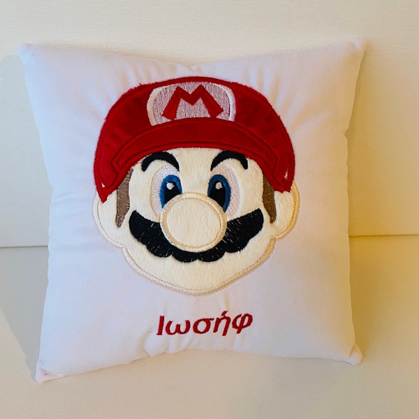 Super Mario Head Digital Machine Embroidery Applique Design, Super ...