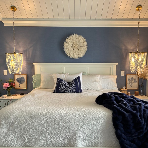 Set of 3 White Juju Hat African Juju Hat Juju Wall Decor Boho Wall ...