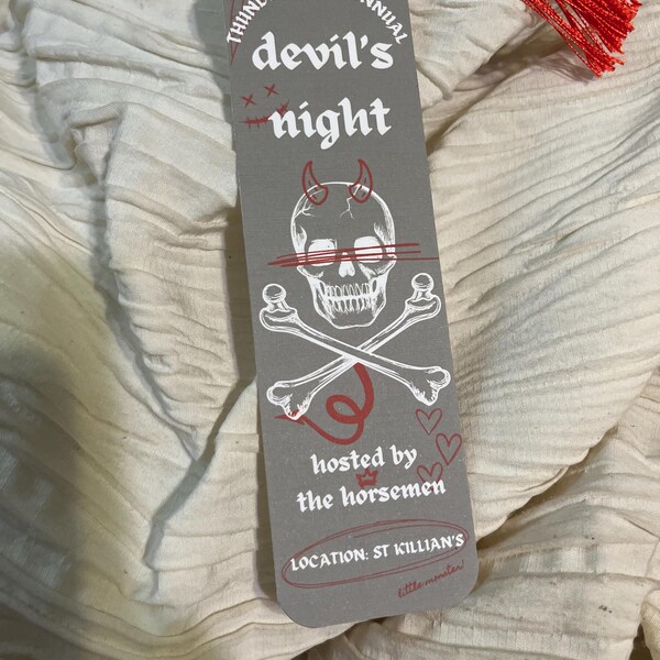 Dark Academia Book Club Dark Academia Era Book Club Bookmark Handmade ...