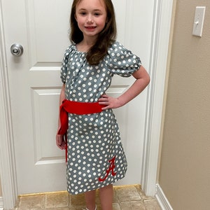 Custom Alabama "faux Smocked" Football Dress Handmade - Etsy