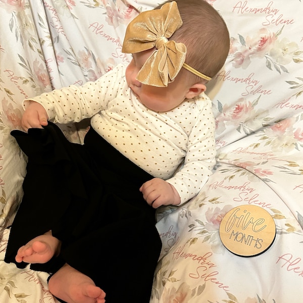 Cow Print Bell Bottoms/ Baby Bell Bottoms & Bow Set/ Toddler Flare ...
