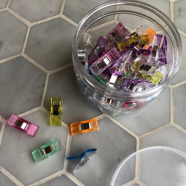 50 Sewing Clips, Quilting Clips, Pattern Clips, 50 Clips, 50 Mini ...
