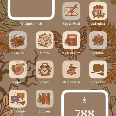 Decorative Highlight Icons, Hand Drawn Ios 14 Icons, Retro App Covers ...