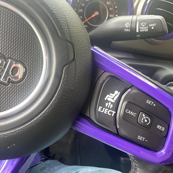 Eject Button Decal, Car Decal, Eject Passenger Button, Blank Button ...