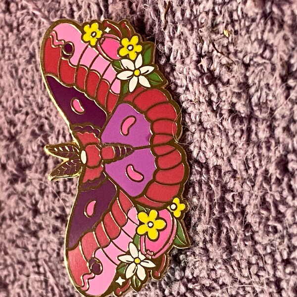 Witch's Garden - Mystic Moth - Witchy Hard Enamel Pin - Nature Pin ...