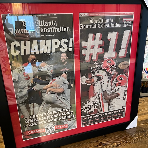 Georgia Bulldogs Football National Champions 2021-2022 AJC First Run ...