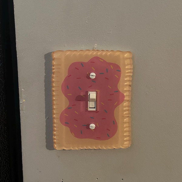 Toaster Breakfast Pastry Light Switch Cover, Laser Cut Acrylic, Home ...