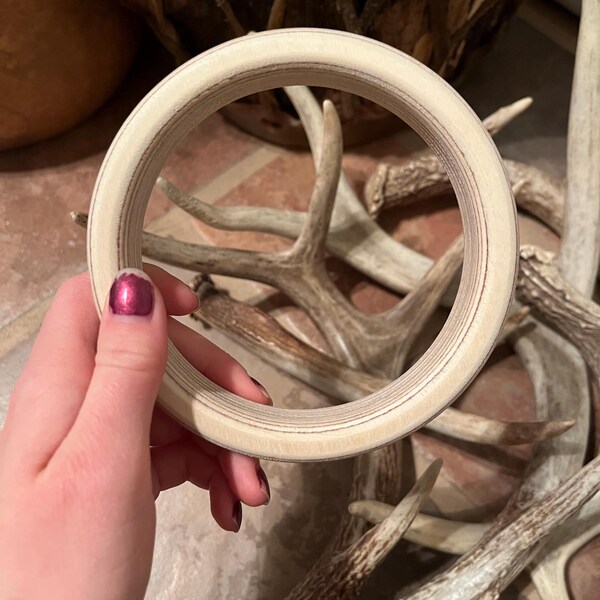 50" Wood Donut Ring With 43" Center Hole, BALTIC BIRCH Wooden Circles ...