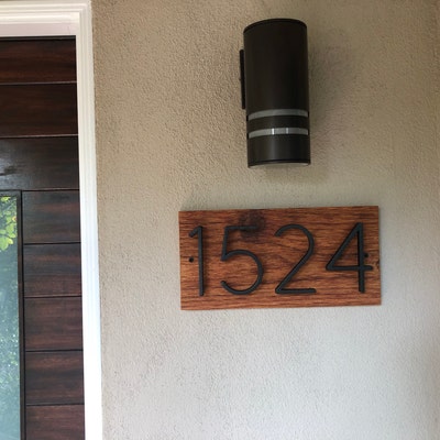 Modern Address Signs Modern House Number Sign Modern House - Etsy UK