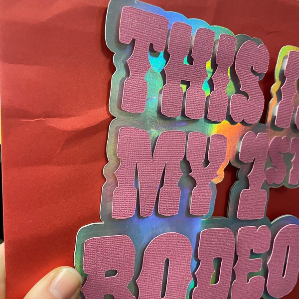 This is My 1st Rodeo Cake Topper | Cowgirl Cake Topper | First Rodeo ...