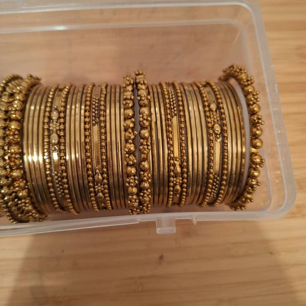 Antique Gold Plated Bangle/bracelet/indian Ethnic Bangle/indian Bangle ...