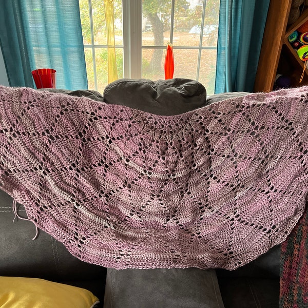 Mandala Shawl Crochet Pdf Pattern INSTANT DOWNLOAD - Etsy