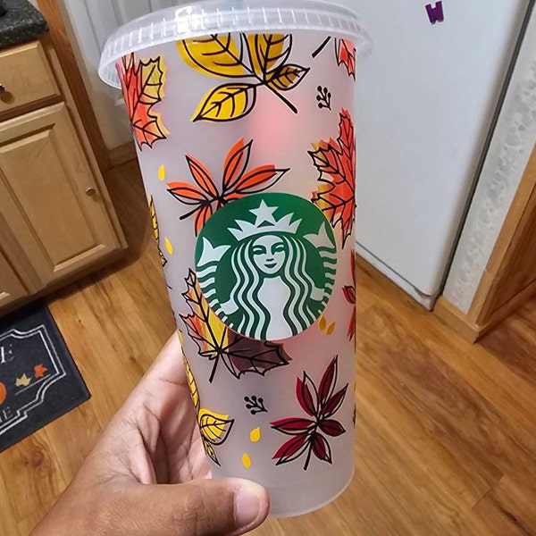 Fall Starbucks Cup|autumn Starbucks Cup|fall Leaves Cup|pumpkin Spice ...