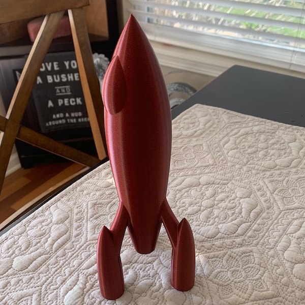 Extra Large Rocket Ship Figurine, Spaceship, Custom Trophy - Etsy