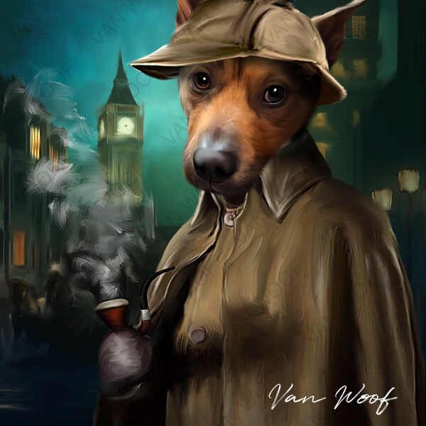 Digital Gift Certificate for Van Woof Custom Pet Portrait Store Gift ...