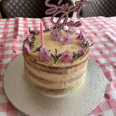 Happy Birthday Cake Topper Acrylic Cake Topper Fine Line Birthday Cake ...