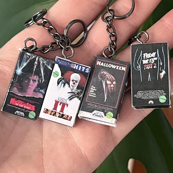 Miniature VHS Inspired Movie Keychain Charm Tons of Titles You Choose ...