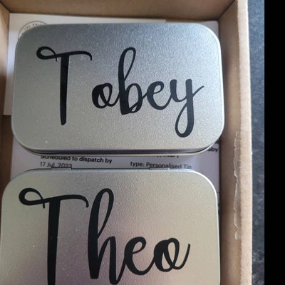 Gender Reveal Bear Gender Announcement Teddy in a Tin TM Baby Shower ...