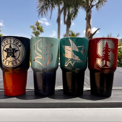 Houston Astros Powdercoated Yeti Tumbler Free - Etsy