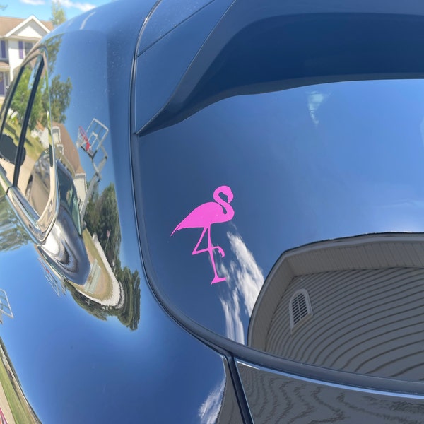 FLAMINGO Vinyl Decal Sticker Wildlife Bird Sticker Choose Color FREE ...