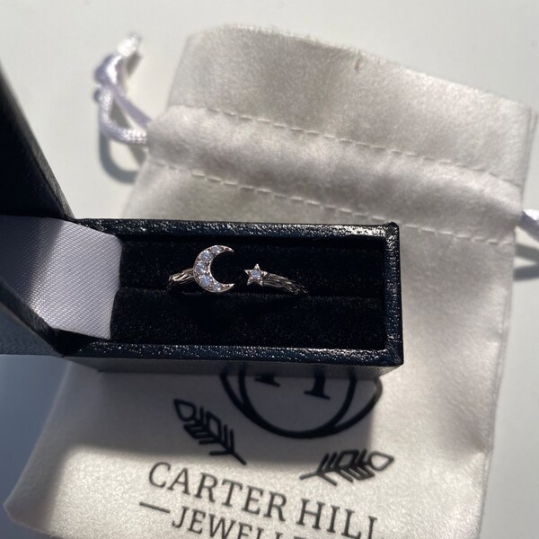 Snowflake Ring 925 Sterling Silver / Silver Winter Ring / Womens Zirconia Ice Ring / Engagement ...