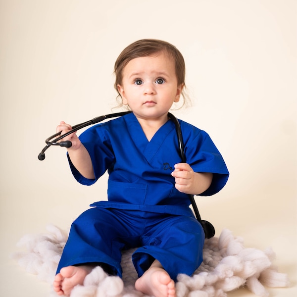 Monogrammed Kids' Scrubs, Child's Scrub Set, Baby Scrubs, Toddler ...