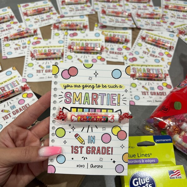 Printable First Day of School Candy Treat Tag Any Grade You're Going to ...
