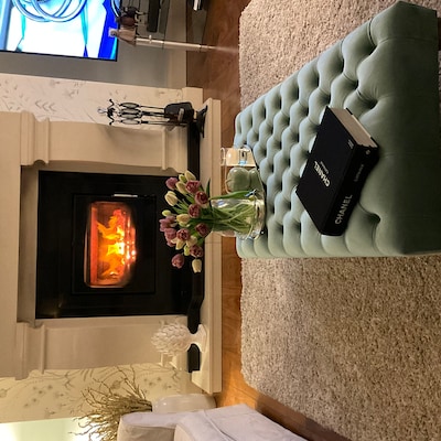 Large Round Deep Footstool Coffee Table Bench Puff Furniture ...