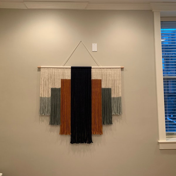 Customizable Macrame Wall Art, Large Macrame Wall Hanging, Contemporary ...