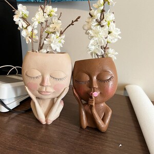 Pink Alien Planter / UFO / Alien Flower / Girl Planter / Unique Planter ...