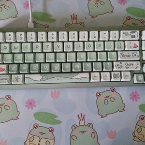 Chinchilla Blue Keycaps 148 Artisan Keycaps Set Ergonomic Thick PBT ...