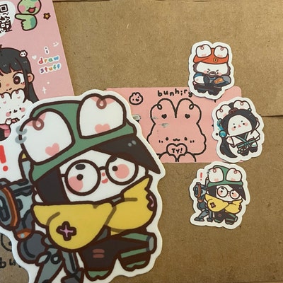 Valorant Agents Bunny Vinyl Stickers Jett Reyna Raze Phoenix Neon Yoru ...