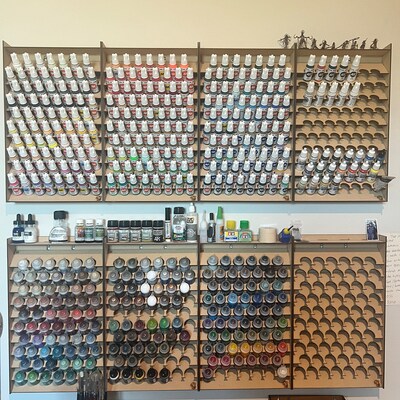 Wall Mounted Hobby Paint Storage Rack Vertical - Etsy
